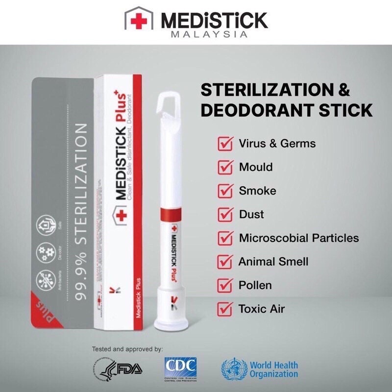 100% Original MEDiSTiCK Plus Sterilization Stick Kills Surouding Virus ...