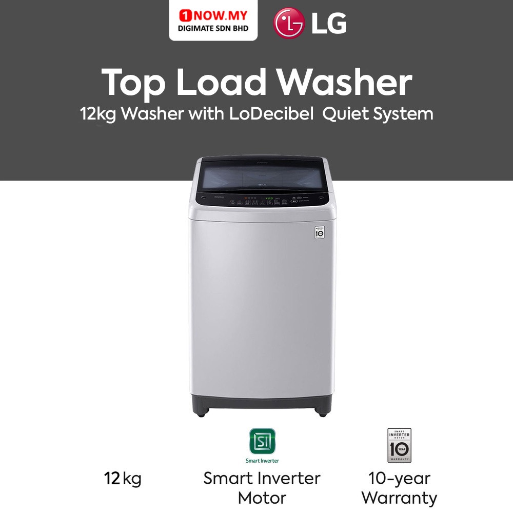 LG 12KG Top Load Washer T2312VSAM (Smart Inverter) | Shopee Malaysia