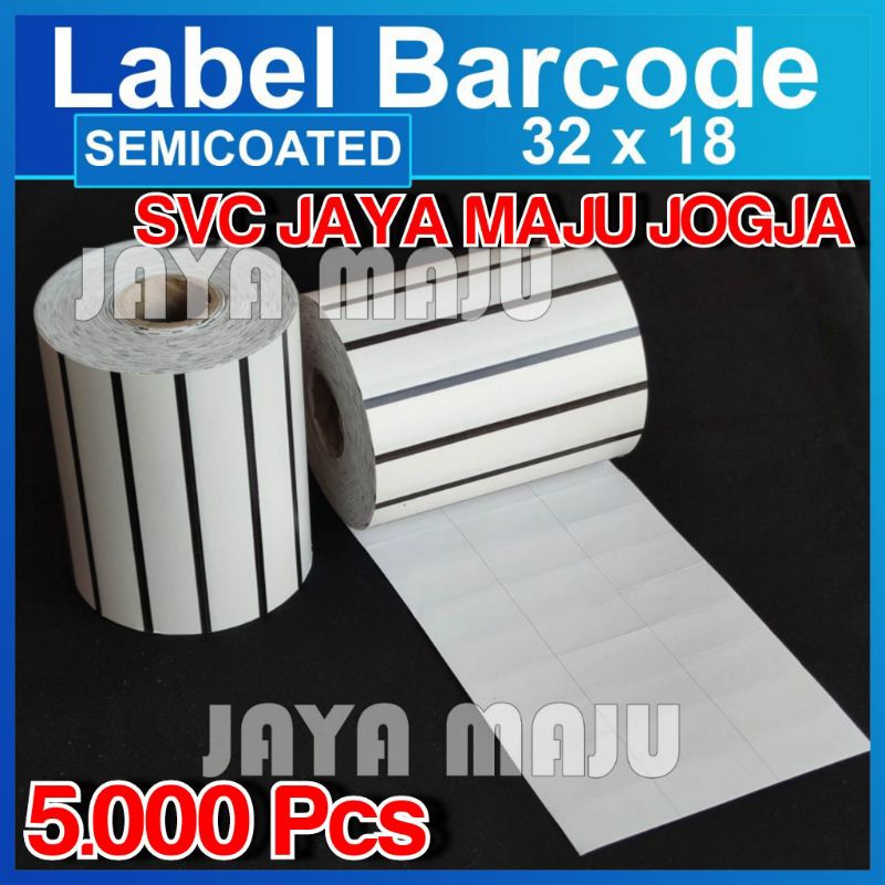 32 X 18 BLACKMARK SEMICOATED - 3 Lines - FACE IN - Contents 5,000 PCS ...