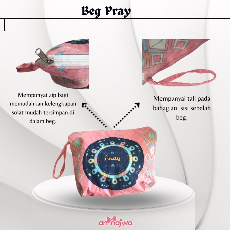 Pouch Bag Telekung Travel Tote Bag Accessories Premium Cute | Shopee ...