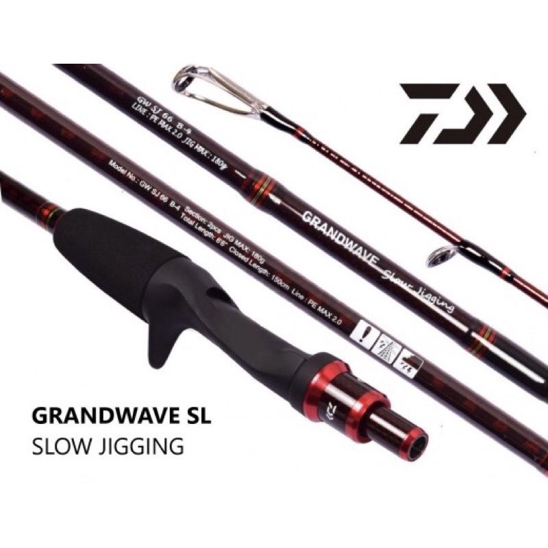 Daiwa Rod Daiwa GrandWave Micro Jigging Light Jigging Spinning and ...