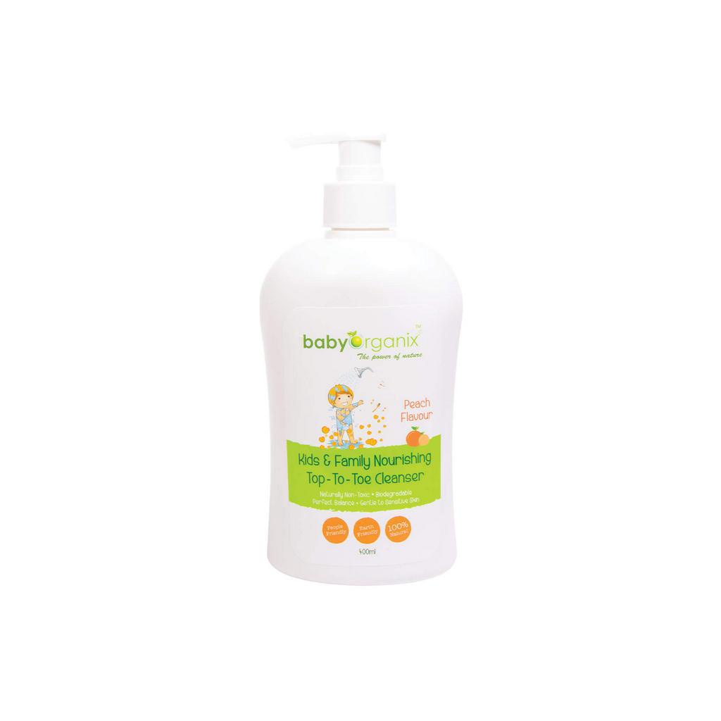 BABY ORGANIX Kids & Family Top To Toe - Peach (400ml) | Shopee Malaysia