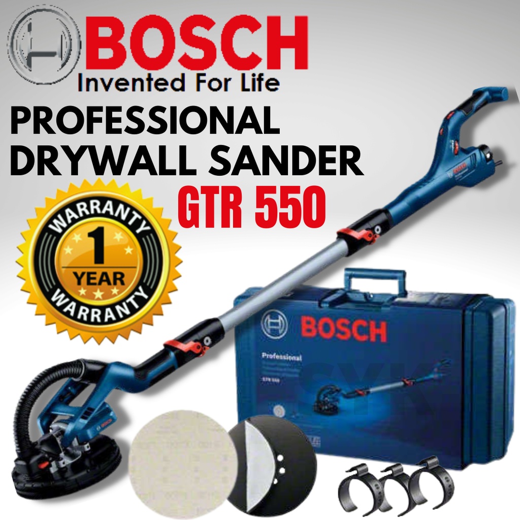 SYK Bosch GTR 550 Professional Drywall Sander Machine Polisher 215mm 9 ...