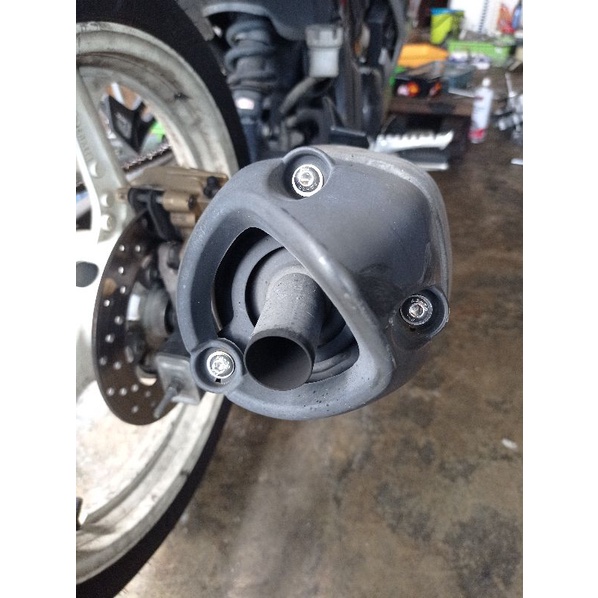 Y15ZR LC135 SKRU cover exhaust ekzos stainless steel screw | Shopee ...
