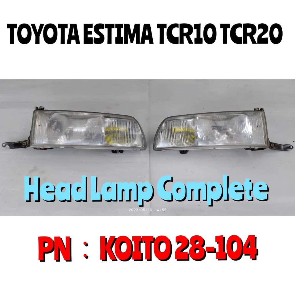 🇯🇵🇯🇵 Toyota Estima TCR10 TCR11 TCR20 Head Lamp ( Glass / Kaca ) / Head ...