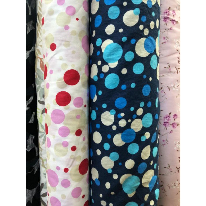 KATUN Japanese cotton fabric, Japanese catoon, lots of round circle ...