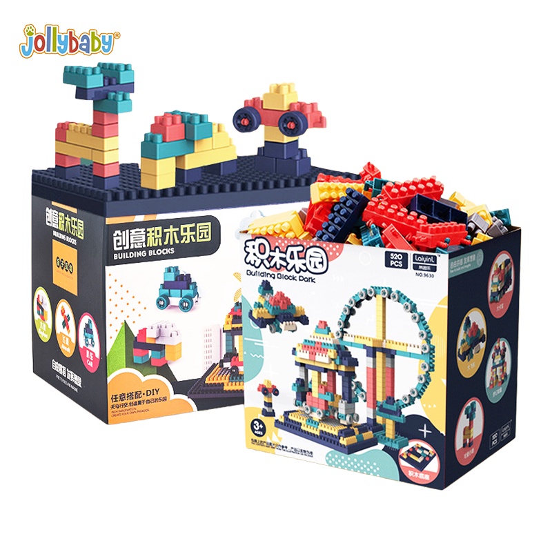 JOLLYBABY Large Building Blocks Toys Kids Block Children's Educational DIY Toys 260/400pcs ...