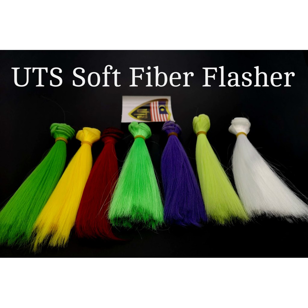 Uts Soft Fiber Flasher 20G for FlyFishing/Assist Hook/Apollo/Bulu fiber ...