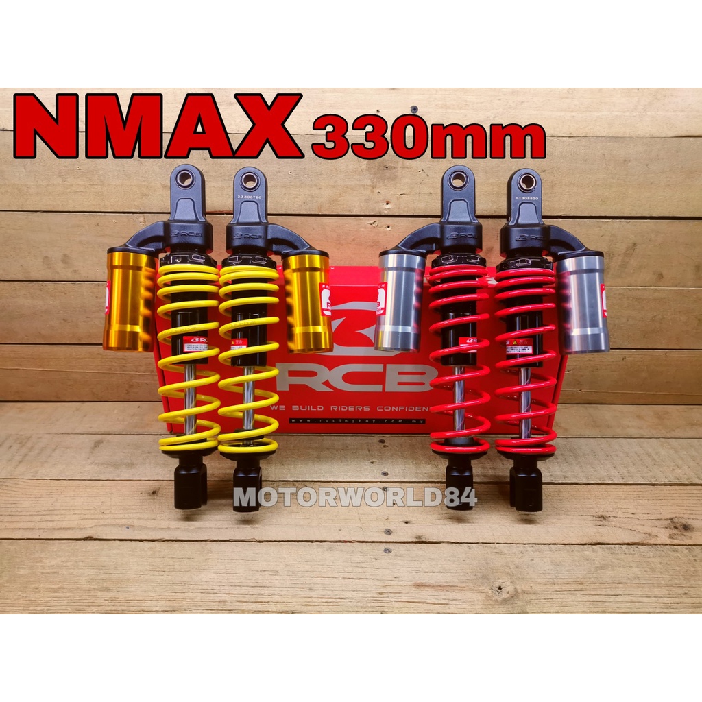 ABSORBER NMAX 330MM V1 RACING BOY SUSPENSION ADJUSTABLE 100% ORIGINAL ...