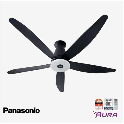 Panasonic Ceiling Fan 5-Blade 60'' F-M15EXVBKQH/RH (Short/Long Pipe ...