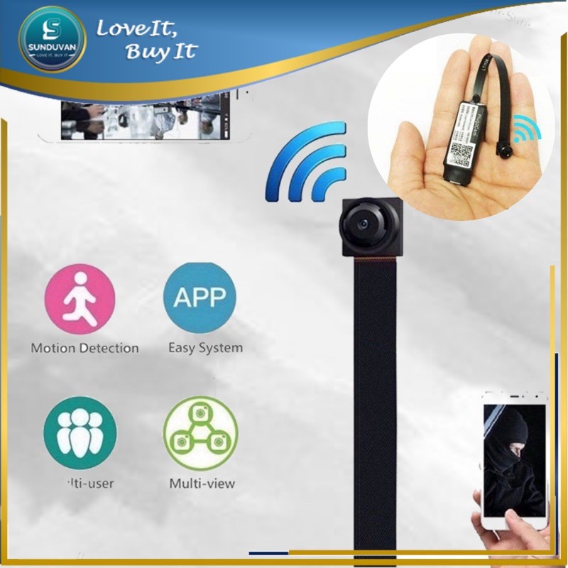 WiFi Mini Camera Wireless HD 1080P Digital Video Motion Activated ...