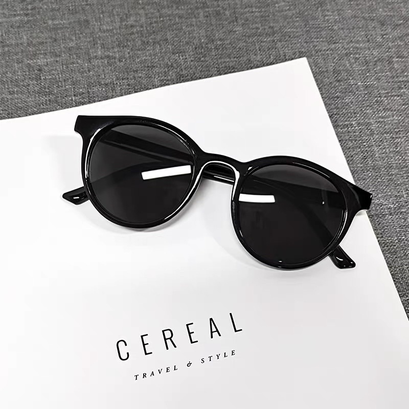 Specworld bulat ringkas hitam putih mata uv375 bingkai korea ins fesyen ...
