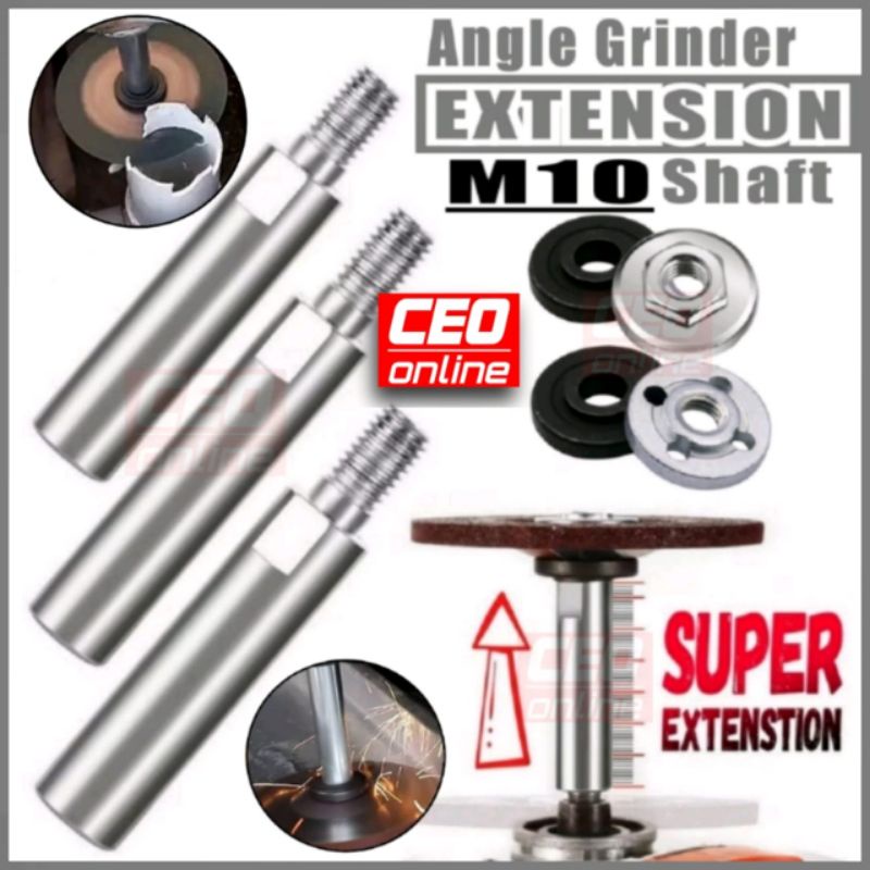 CEO 🇲🇾 Angle Grinder Bit Extension Shaft 65/80/95mm M10 Durable ...