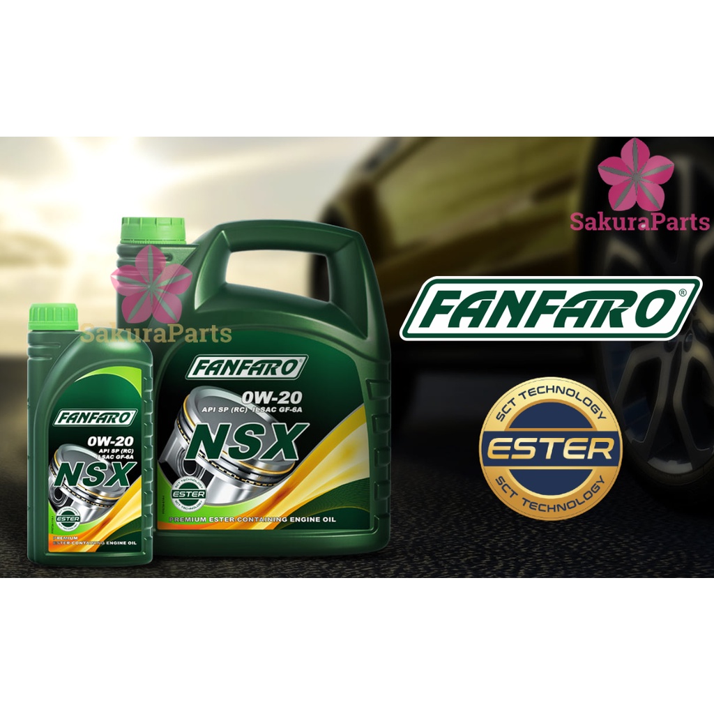 (MADE IN GERMANY) FANFARO 0W20 NSX Fully Synthetic Engine Oil 1L & 4L ...