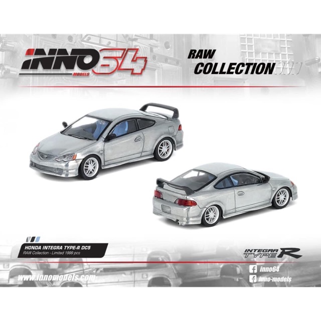 INNO MODELS INNO64 1/64 HONDA INTEGRA TYPE R DC5 RAW COLLECTION ...