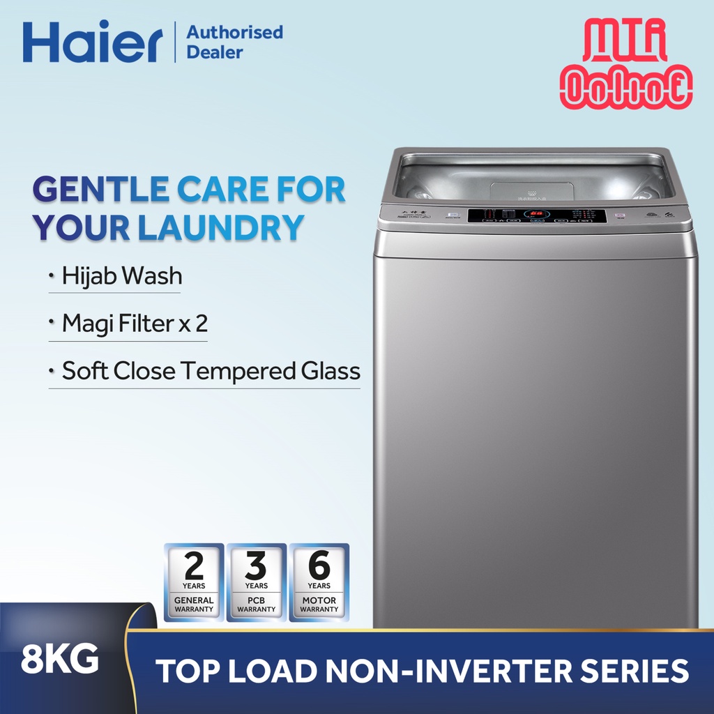 HAIER HWM80 8KG / HWM90 9KG / HWM100 10KG / HWM120 12kg FULLY AUTO ...