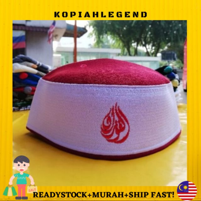 SALE !! KOPIAHLEGEND🔥FREE POS🔥 🔥Kopiah Kufiah Ketayap Cap Merah Putih ...
