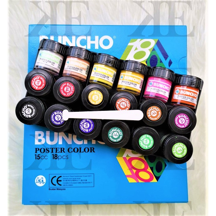 BUNCHO Poster Color 18 colors [READY STOCK] | Shopee Malaysia