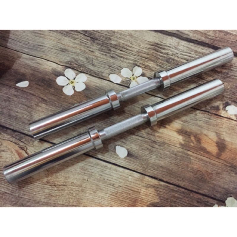 60cm Long Dumbbell Phi 50 Fully Fitted with 2 Premium Locking Clips (1 ...