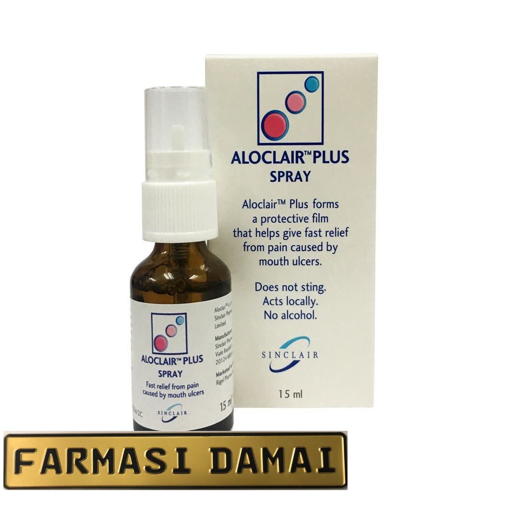 ALOCLAIR PLUS SPRAY 15ML [ULCER] | Shopee Malaysia