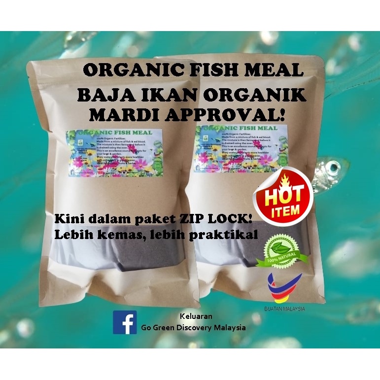 GO GREEN BAJA GEMUK BAJA SUBUR TANAMAN PREMIUM ORGANIC FISH MEAL BAJA ...