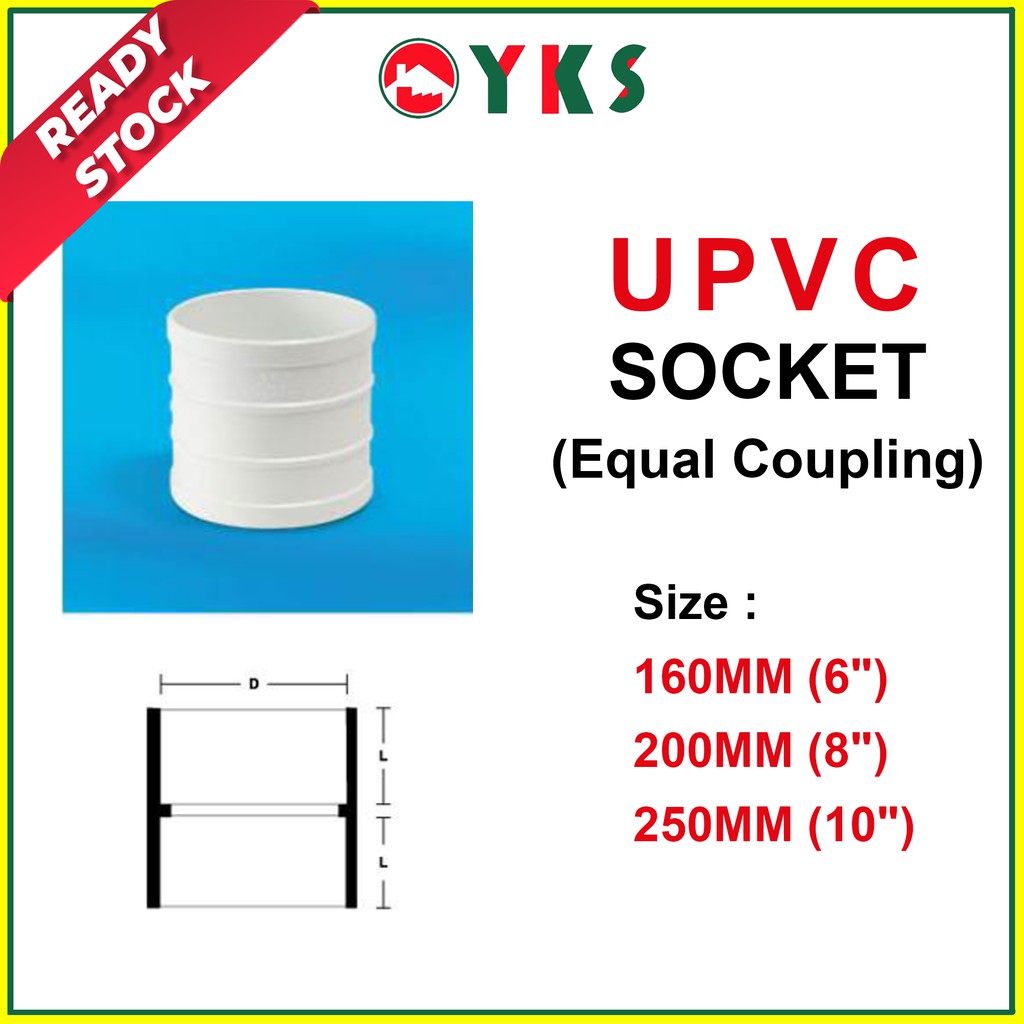 UPVC SOCKET / 110mm -250mm / Pipe & Fittings System | Shopee Malaysia