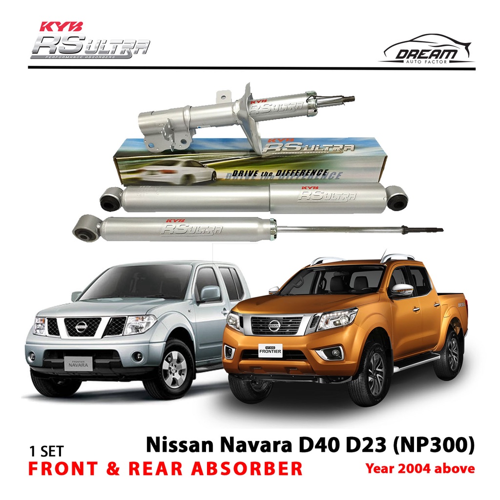Nissan Navara D40 D23 NP300 KYB RS Ultra Front And Rear Absorber Set ...