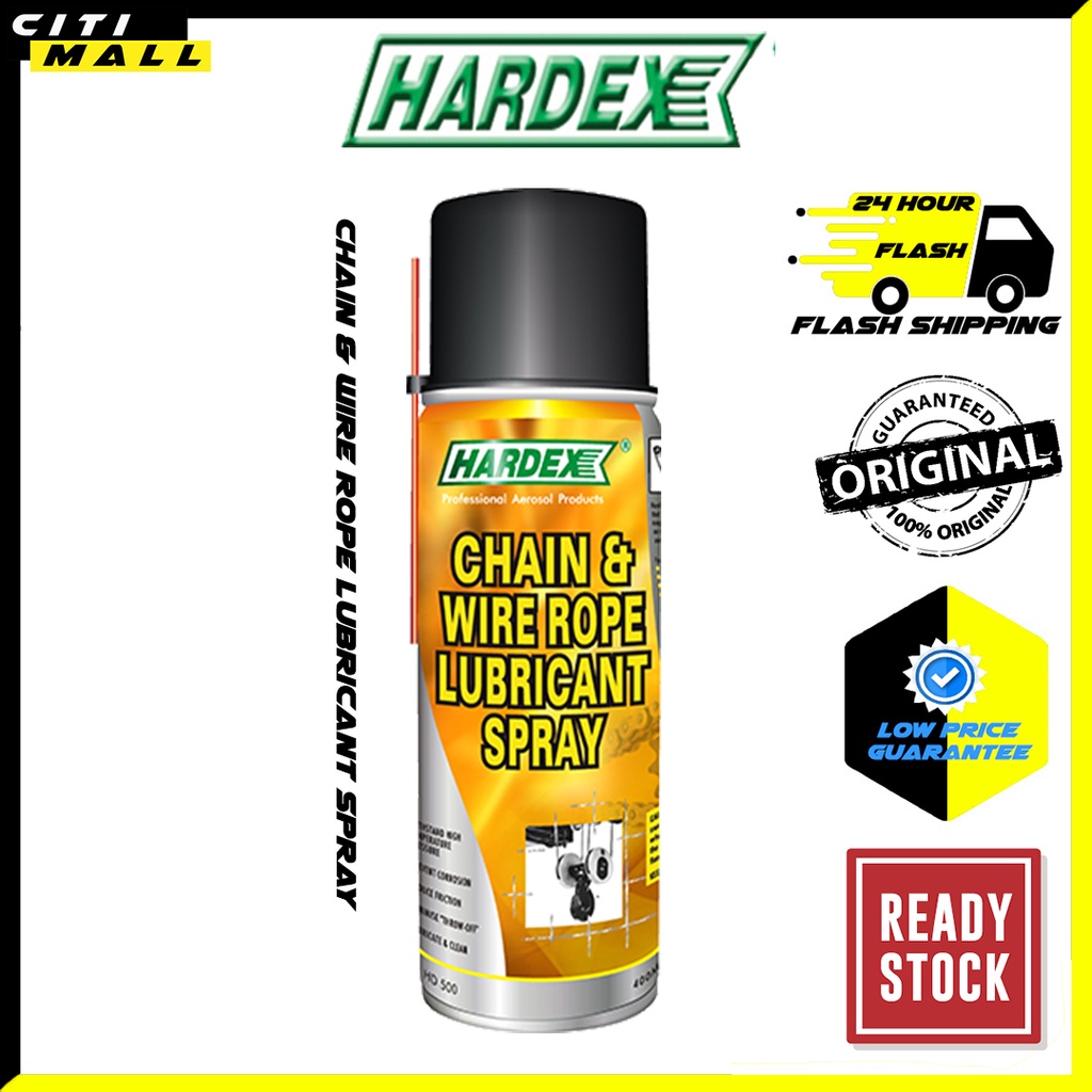 HARDEX HD500 Chain lub Wire Rope Lubricant minyak rantai motor 400ml ...