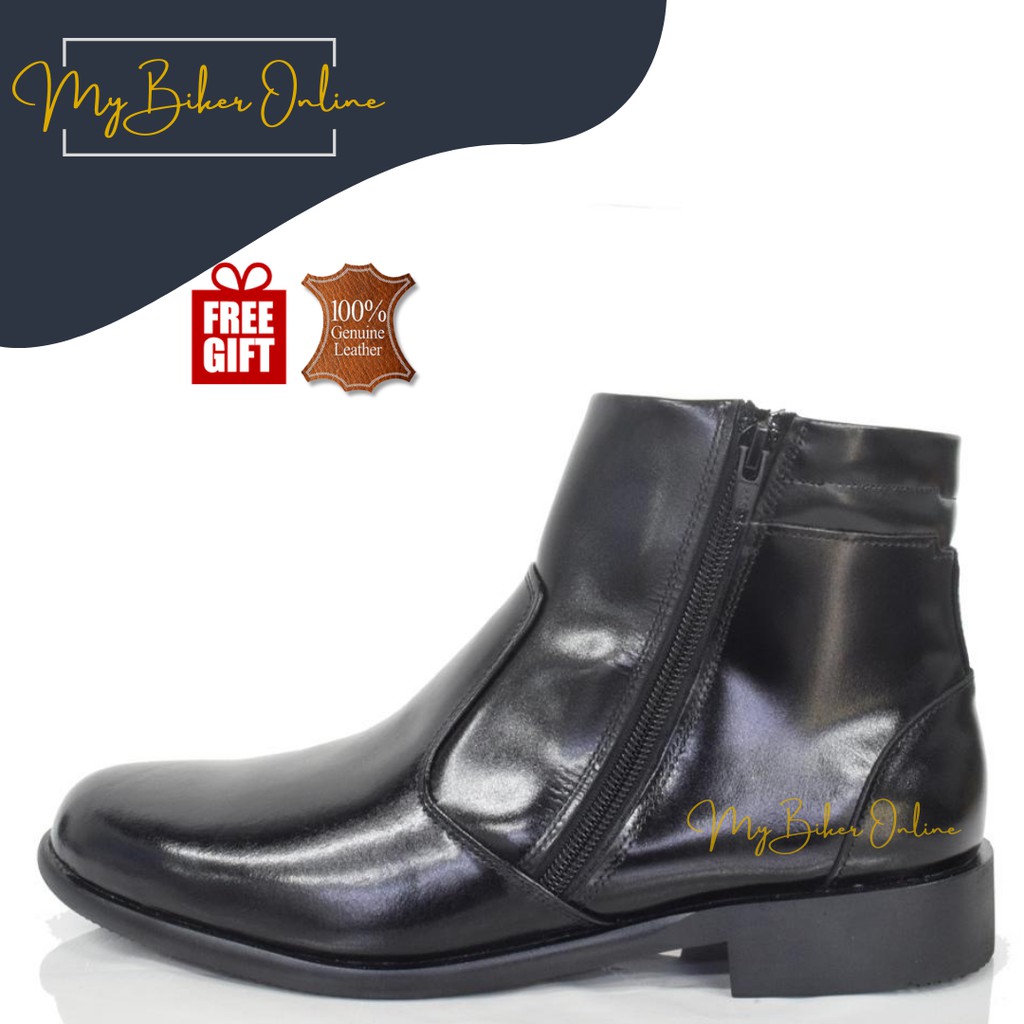 💯 Kulit Kasut Penguatkuasa Lelaki | Kasut Kerja Potong | Kasut GD ...