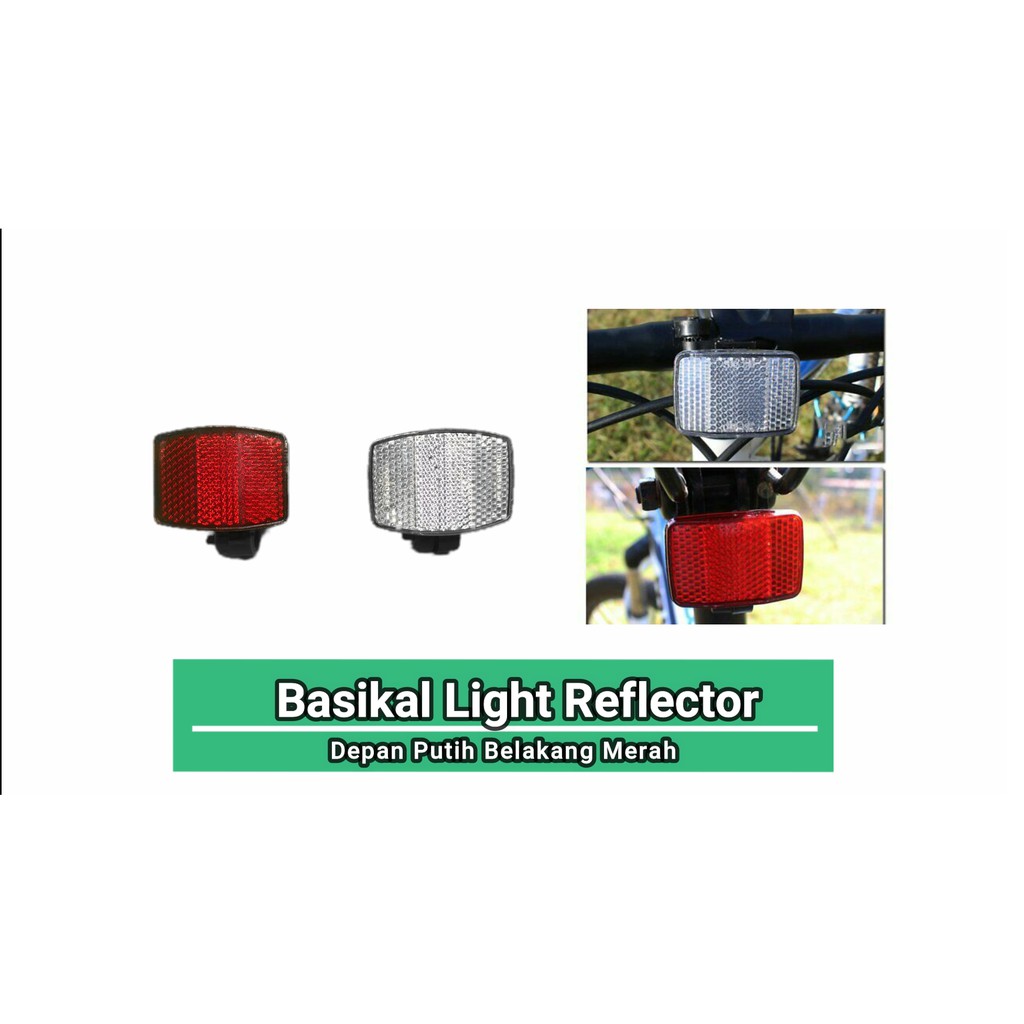 🚲 Bicycle Safety Light Reflector / Basikal Pemantul Cahaya (1 set ...