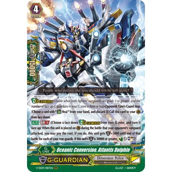 Cardfight Vanguard V-SS09 V-SS09/087EN Oceanic Conversion, Atlantis Dolphin Dimension Police RRR ...