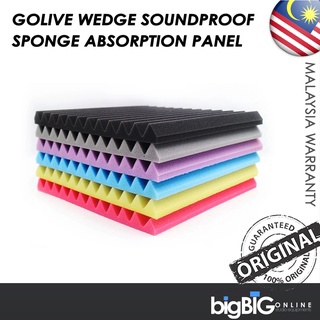 GoliveMic 5CM Wedge Soundproof Foam Absorption Panel Recording Studio ...