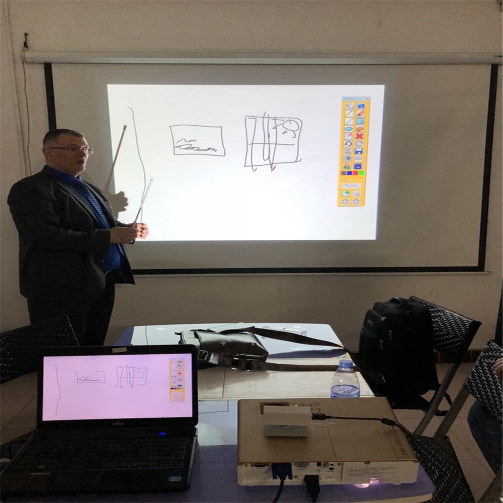 OWAY Interactive Whiteboard Multi Touch Projection Screen Education Equipment for Teaching ...