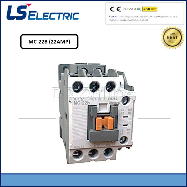 LS CONTACTOR 11KW/15HP ~ 22A ~ 1NO+1NC ~ 110VAC,24VAC,240VAC,415VAC (MC ...