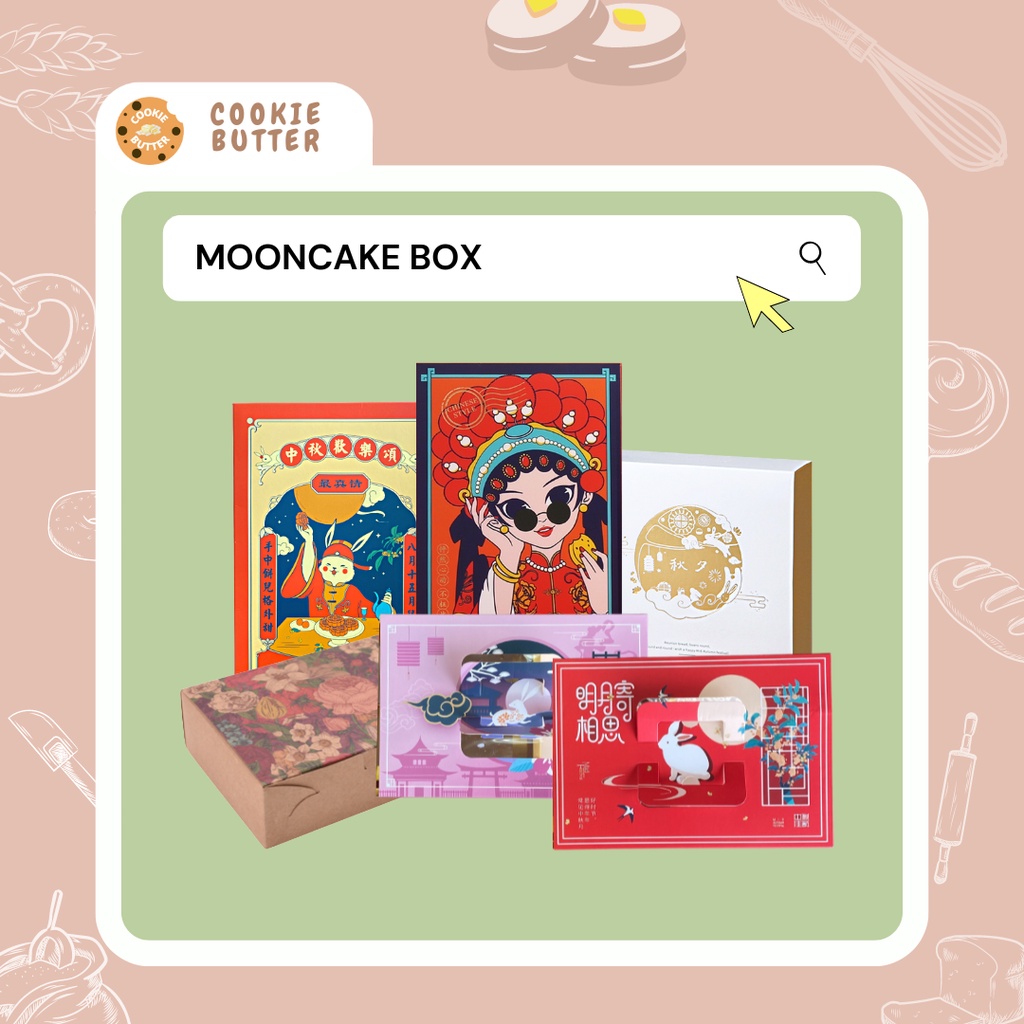 (4PCS / 6PCS) Mooncake Box / Mooncake Tray / Premium Mooncake Box ...