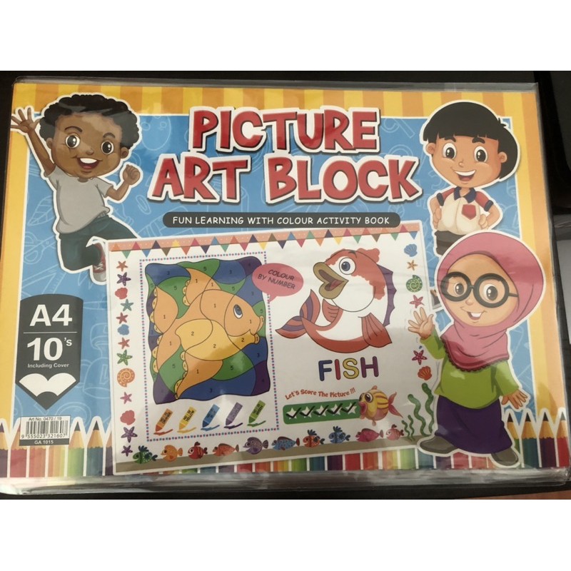 A4 Children Activity Book Colouring Maze Tracing Buku Lukisan Warna ...