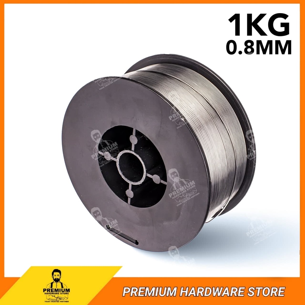 PREMIUM MIG Wire (Gasless) 1 KG X 0.8MM Flux Cored Gasless Mig Welding Wire Wayar Kimpalan Ubat ...