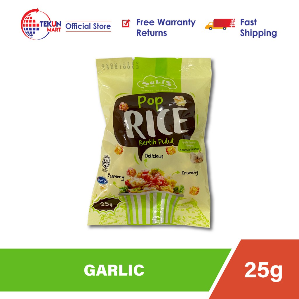 Salis Pop Rice Garlic 25g | Shopee Malaysia