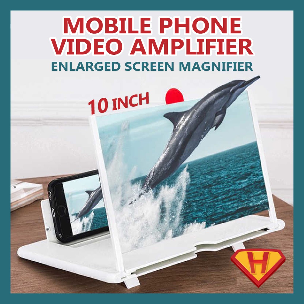 Mobile phone video amplifier | enlarged screen magnifier (10-inch ...