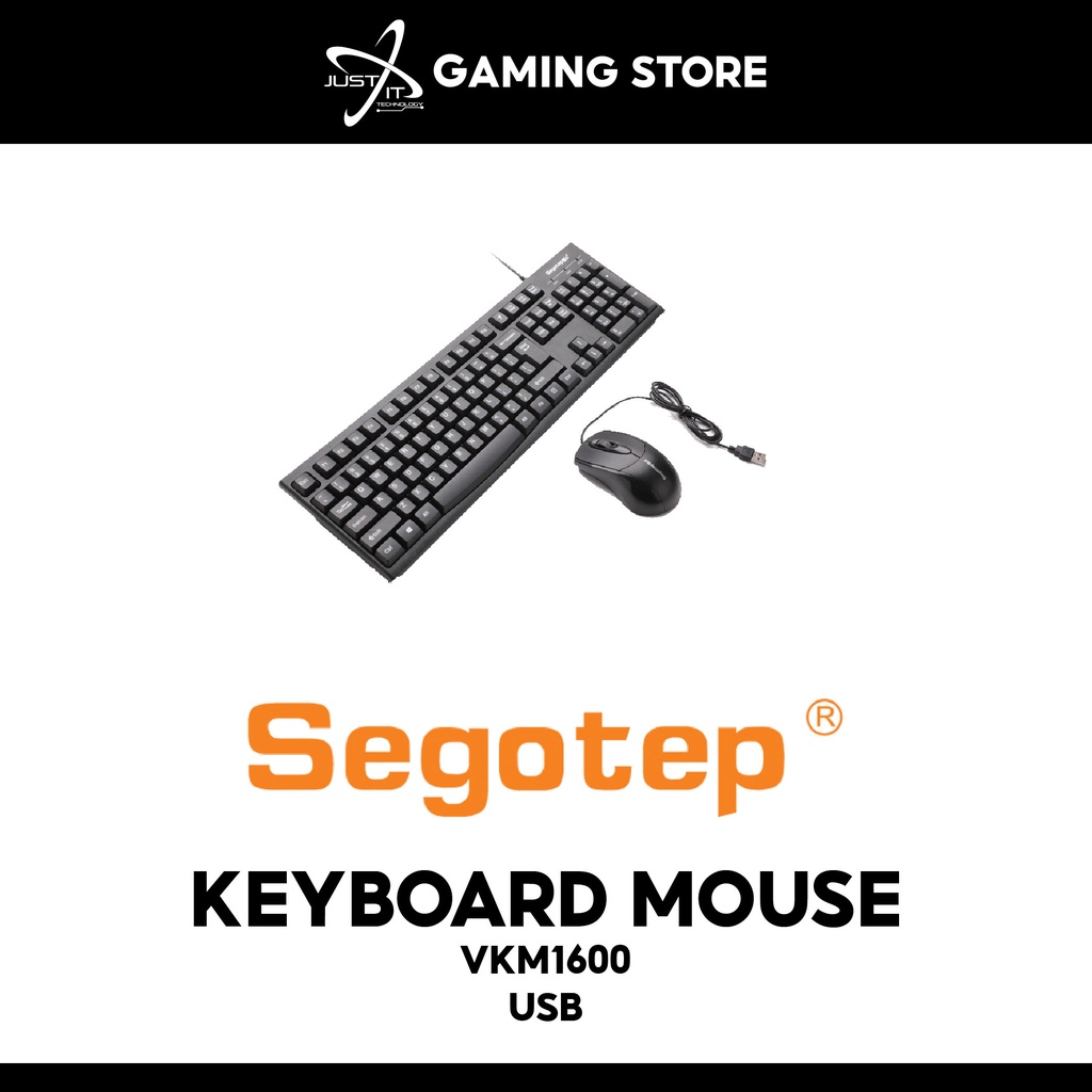 SEGOTEP VKM1600 USB COMBO KEYBOARD MOUSE | Shopee Malaysia