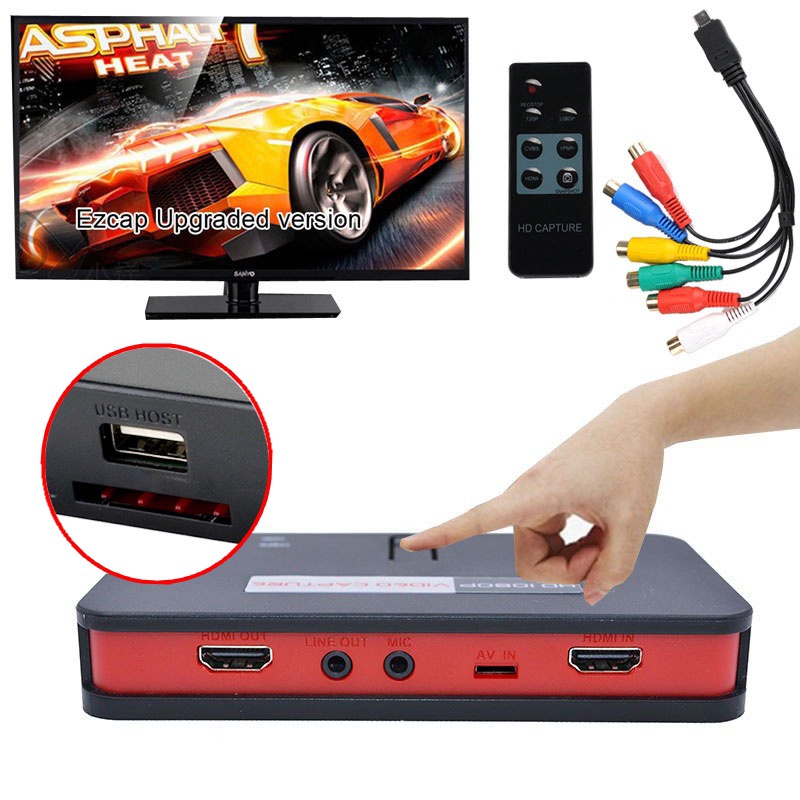 Original EZCAP 284 AV HDMI Video Capture Card Game Grabber for XBOX ...