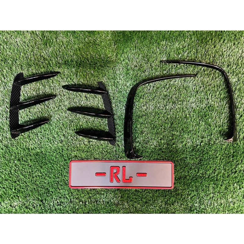 Mercedes Benz w176 AMG A45 rear bumper carbon fiber canard air trim ...