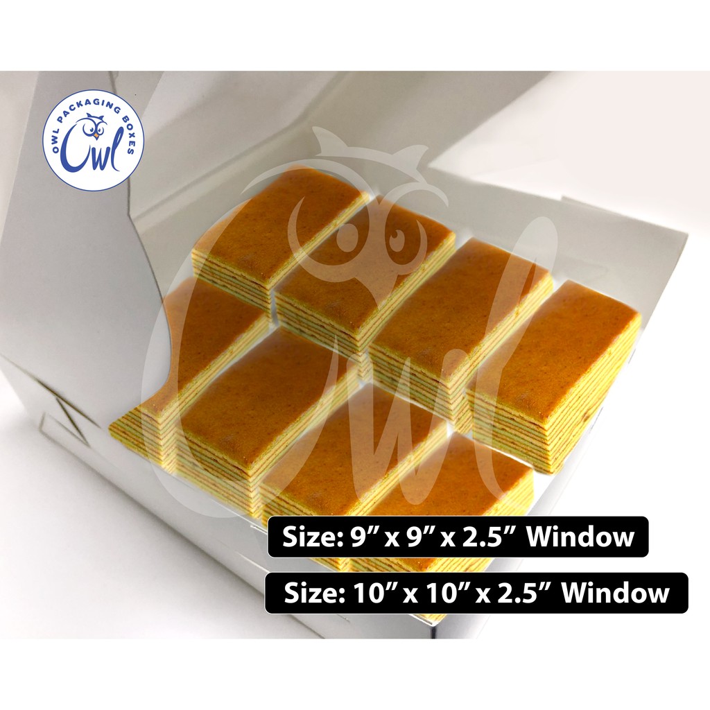 🔥LOWEST PRICE🔥 【10PCS / 25PCS] 9x9x2.5/10x10x2.5 Window Pizza box ...