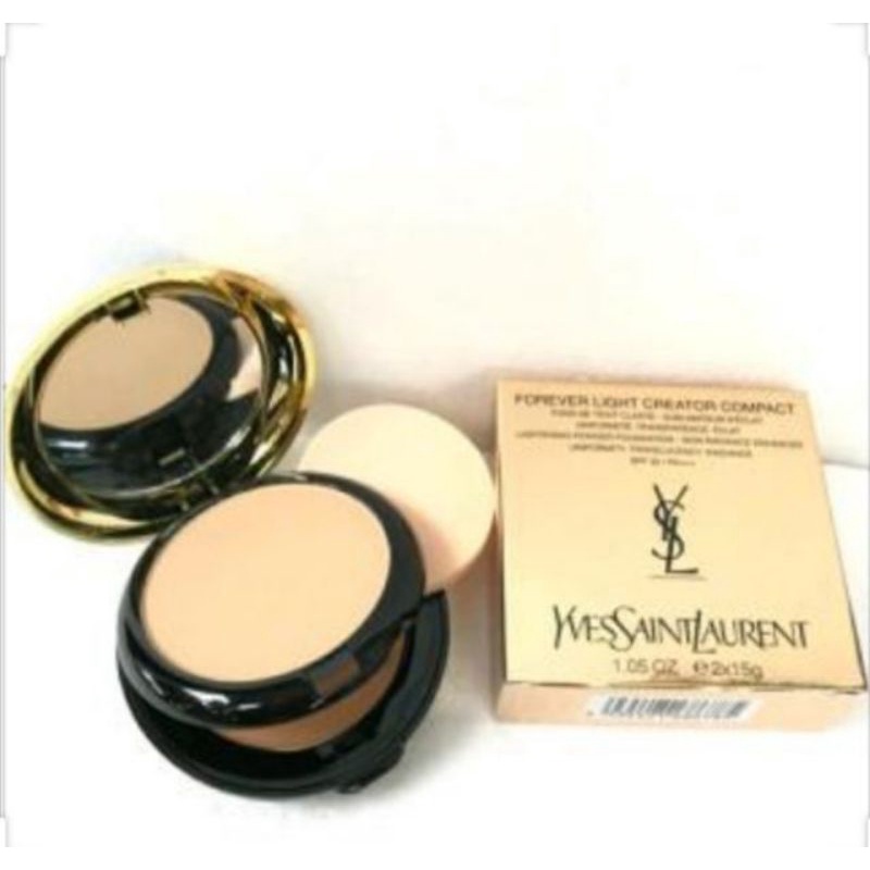 1 x FOREVER LIGHT CREATOR COMPACT Powder 2in1 by YSL CODE 03 (OIL ...