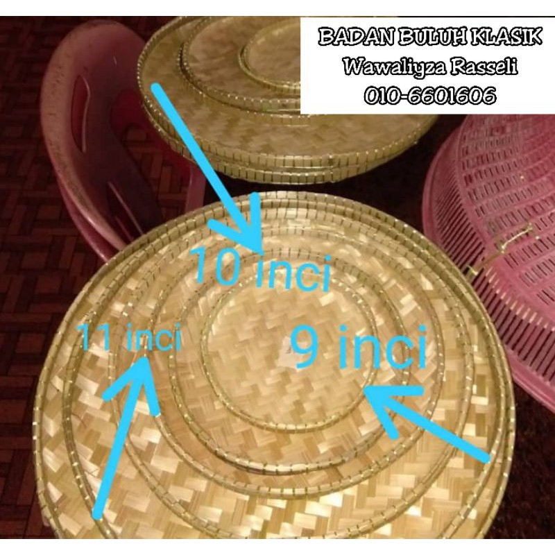 PINGGAN BULUH TRADISIONAL | BADANG BULUH BULAT | TAMPI BULUH | NYIRU ...