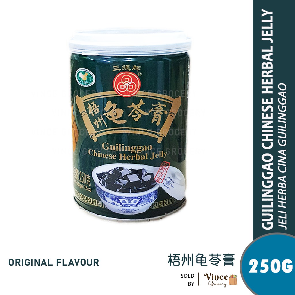 THREE COINS Guilinggao Chinese Herbal Jelly | 三钱牌梧州龟苓膏 250G | Shopee ...