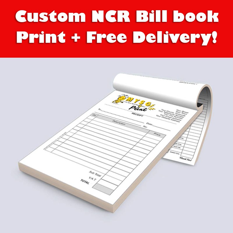customized printing receipt book, order chit book, invoice book & etc ...