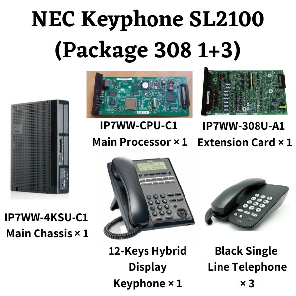 NEC Keyphone SL2100 (Package 308 1+3) | Shopee Malaysia