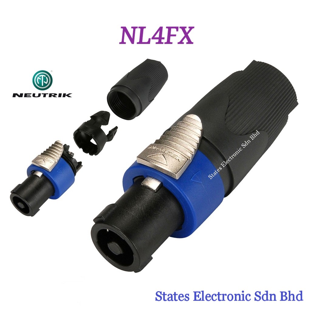 GENUINE NEUTRIK NL4FX 4 Pole Speakon Connector (Original Neutrik ...