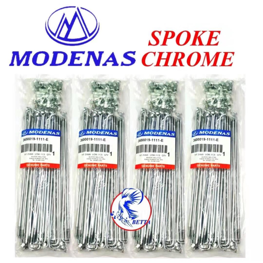 SPOKE CHROME Spoke Rim Lidi Rim MODENAS KRISS 1 KRISS100 KRISS110 KRISS ...